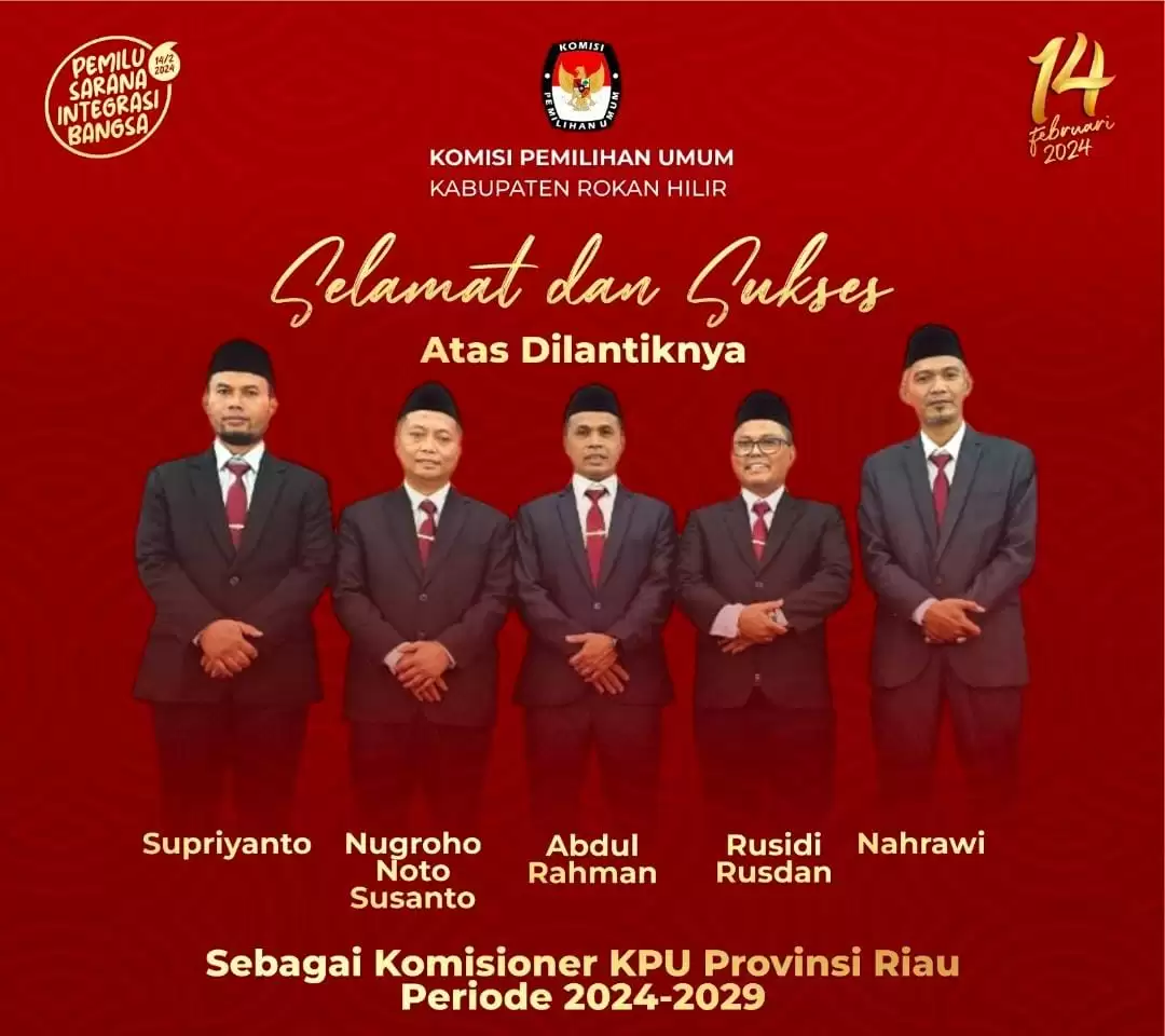 Lima Anggota KPU Provinsi Riau Resmi Dilantik Priode 2024-2029 - Article - Media Pesisir News