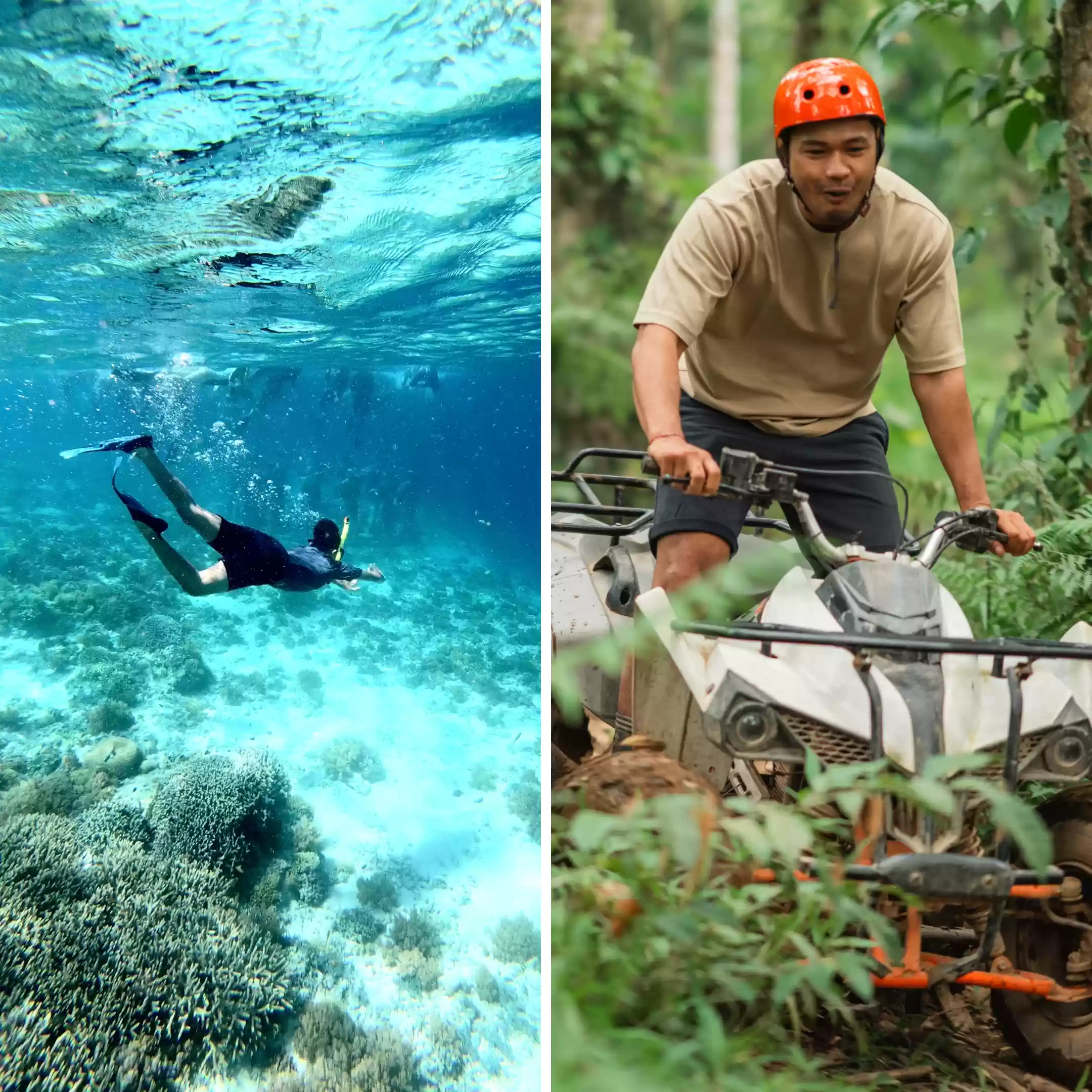Snorkeling Blue Lagoon + ATV Quad Bike Bali - Watersport Tanjung Benoa
