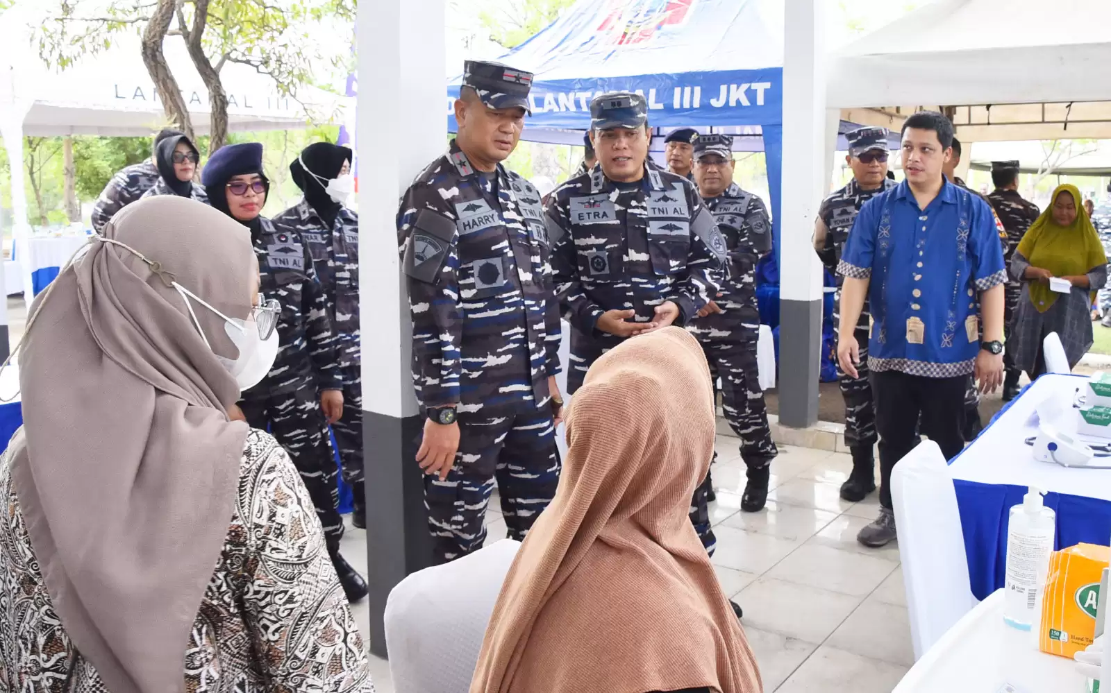 DANLANTAMAL III JAKARTA HADIRI KEGIATAN BAKTI SOSIAL KESEHATAN DALAM RANGKA PERINGATAN HUT KE-79 ...